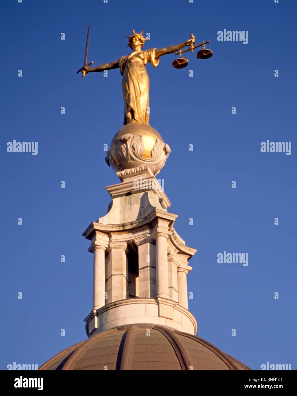 Bronze statue sculpture Lady Justice or Scales of Justice holding sword ...