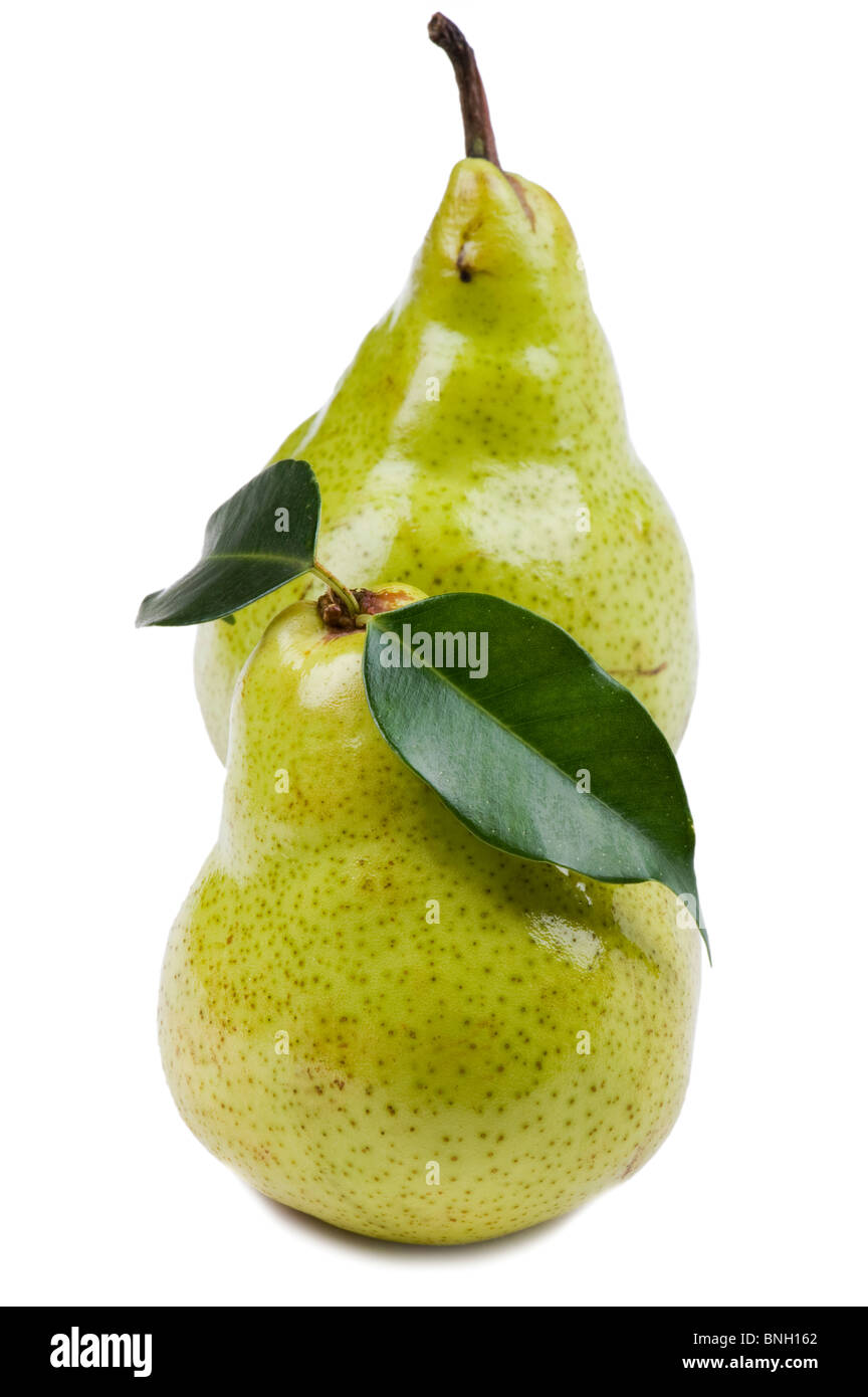 object on white - food pear close up Stock Photo - Alamy