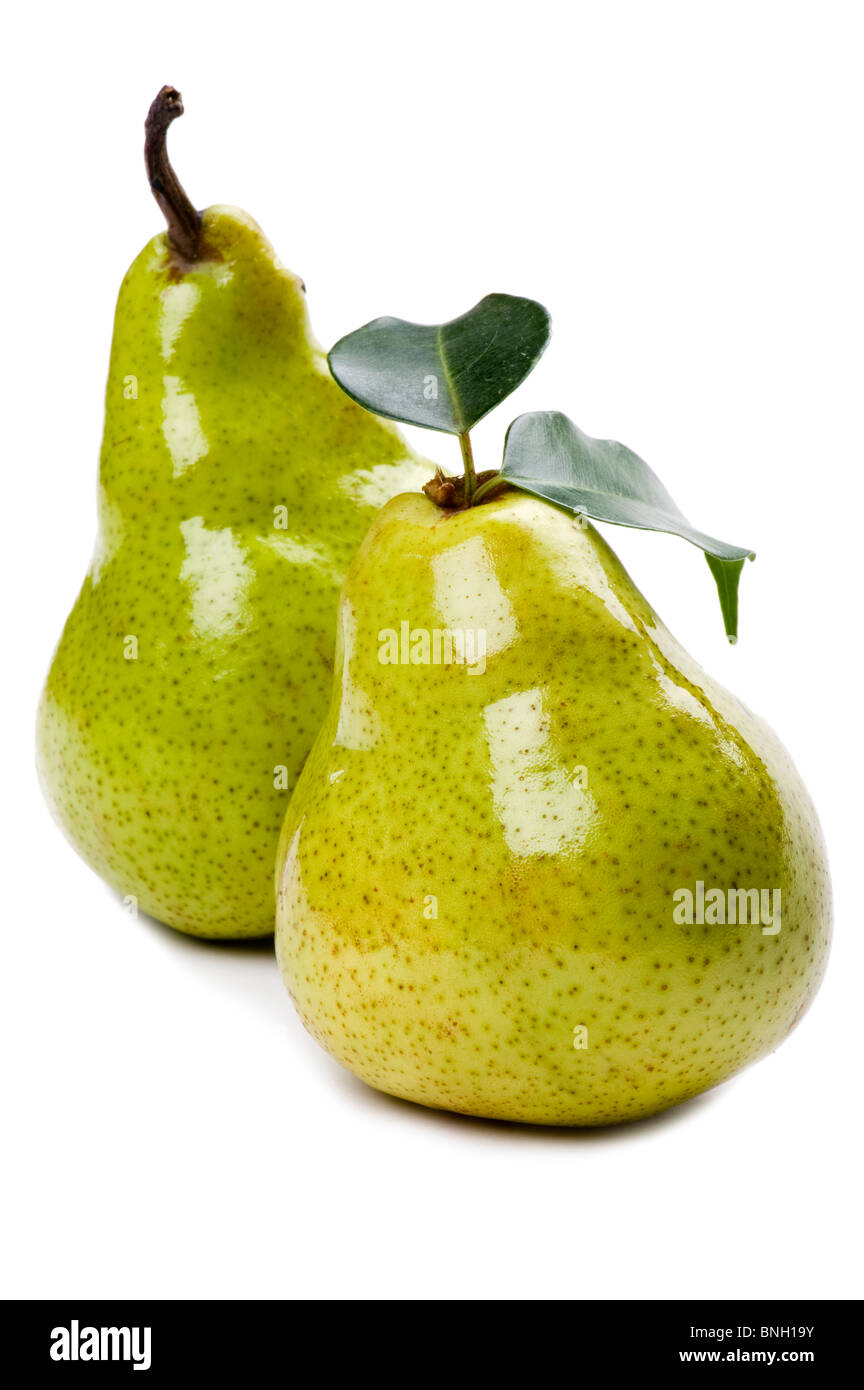 object on white - food pear close up Stock Photo - Alamy