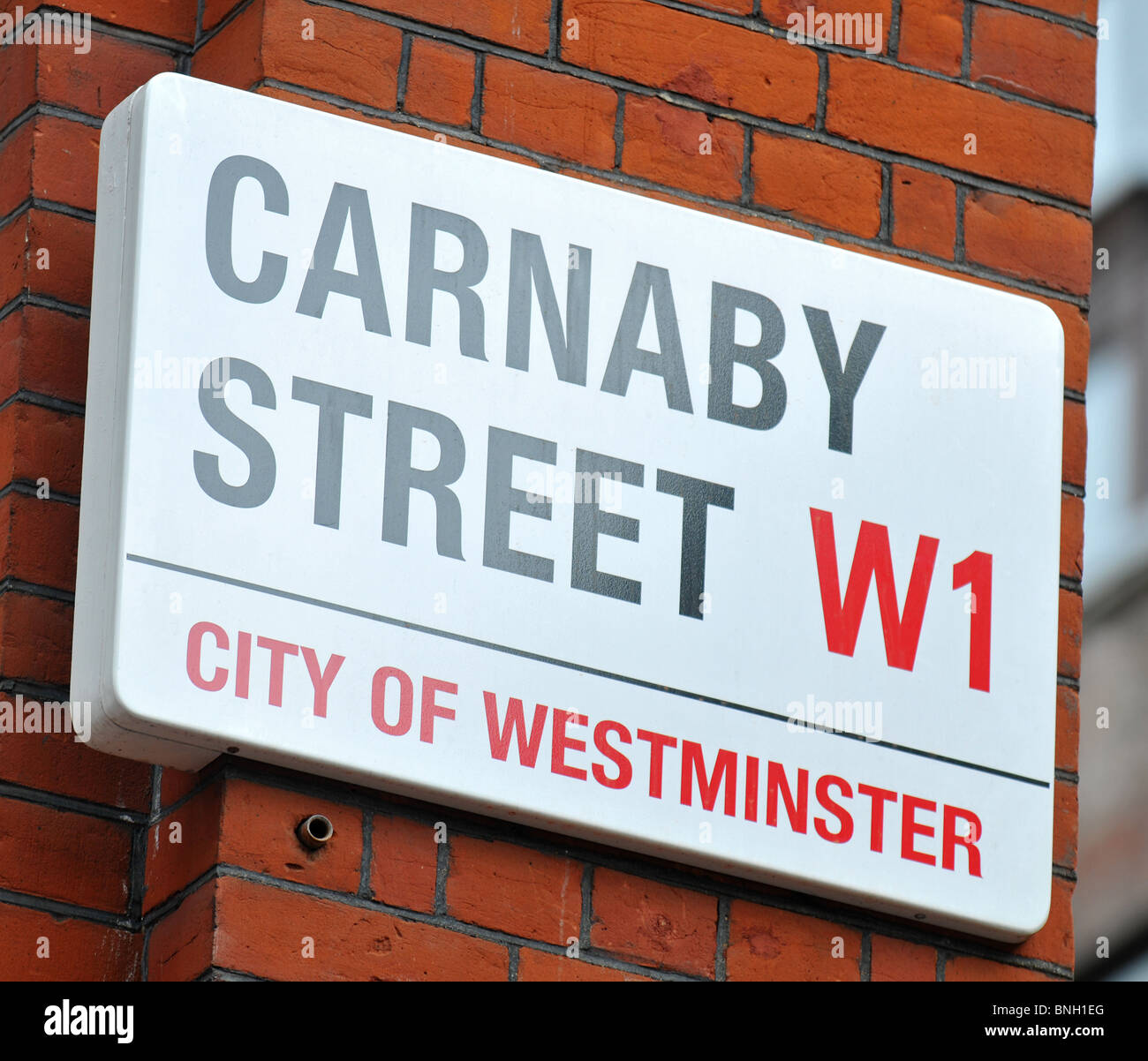 "Carnaby Street” sign in London, Britain, UK Stock Photo - Alamy