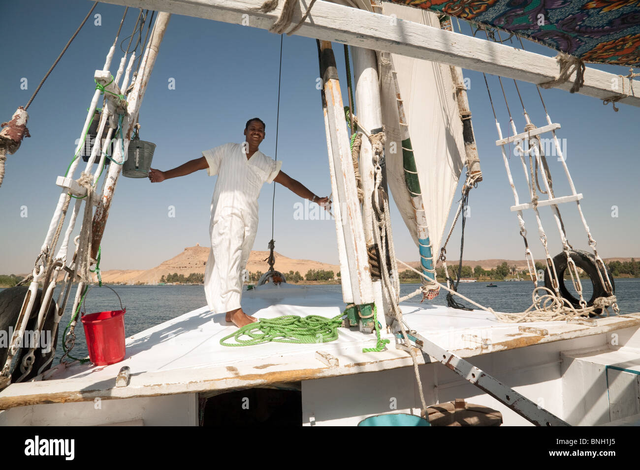 Egypt Felucca Boat On The Nile High Resolution Stock Photography and ...