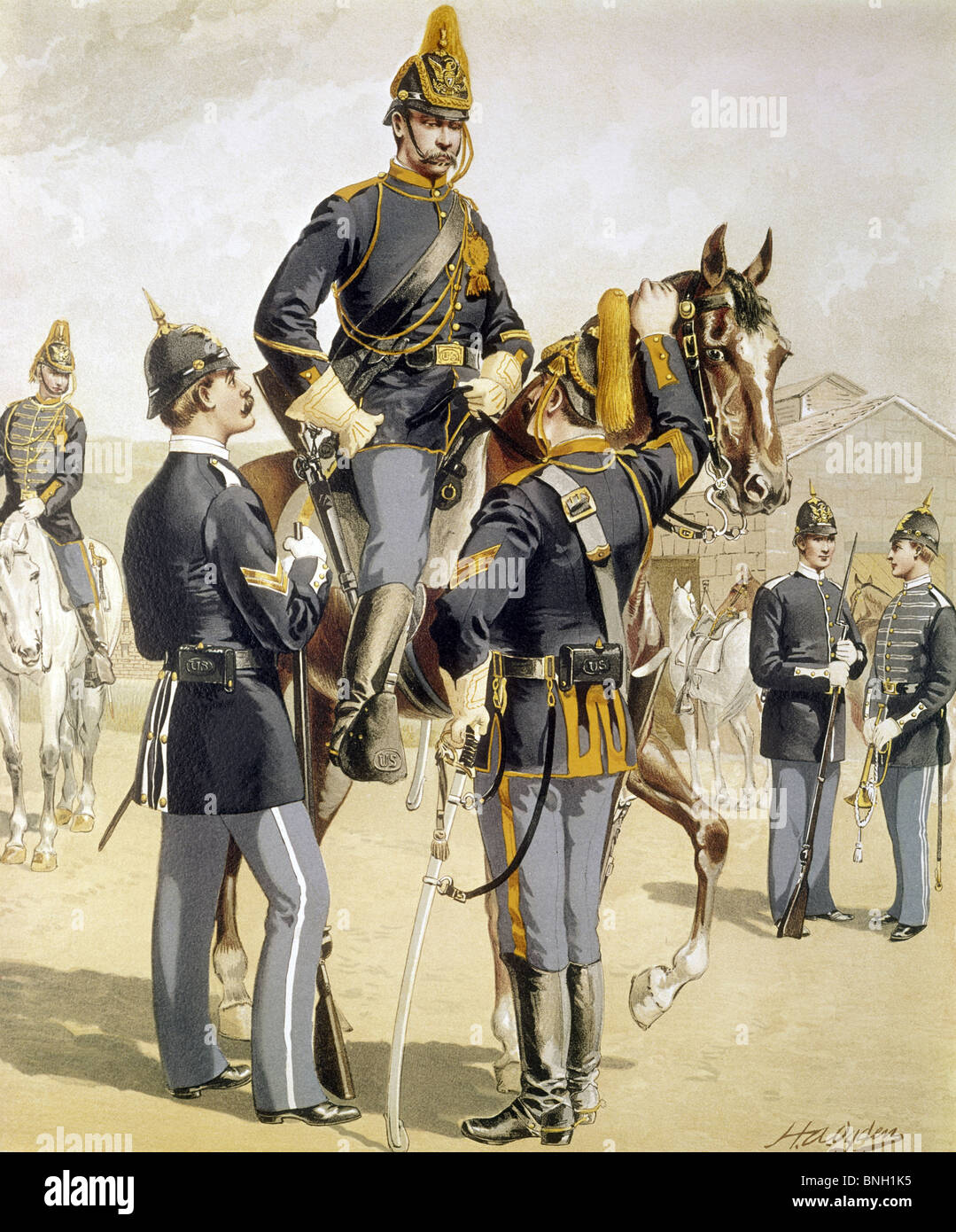 Enlisted men cavalry infantry full hi-res stock photography and images ...