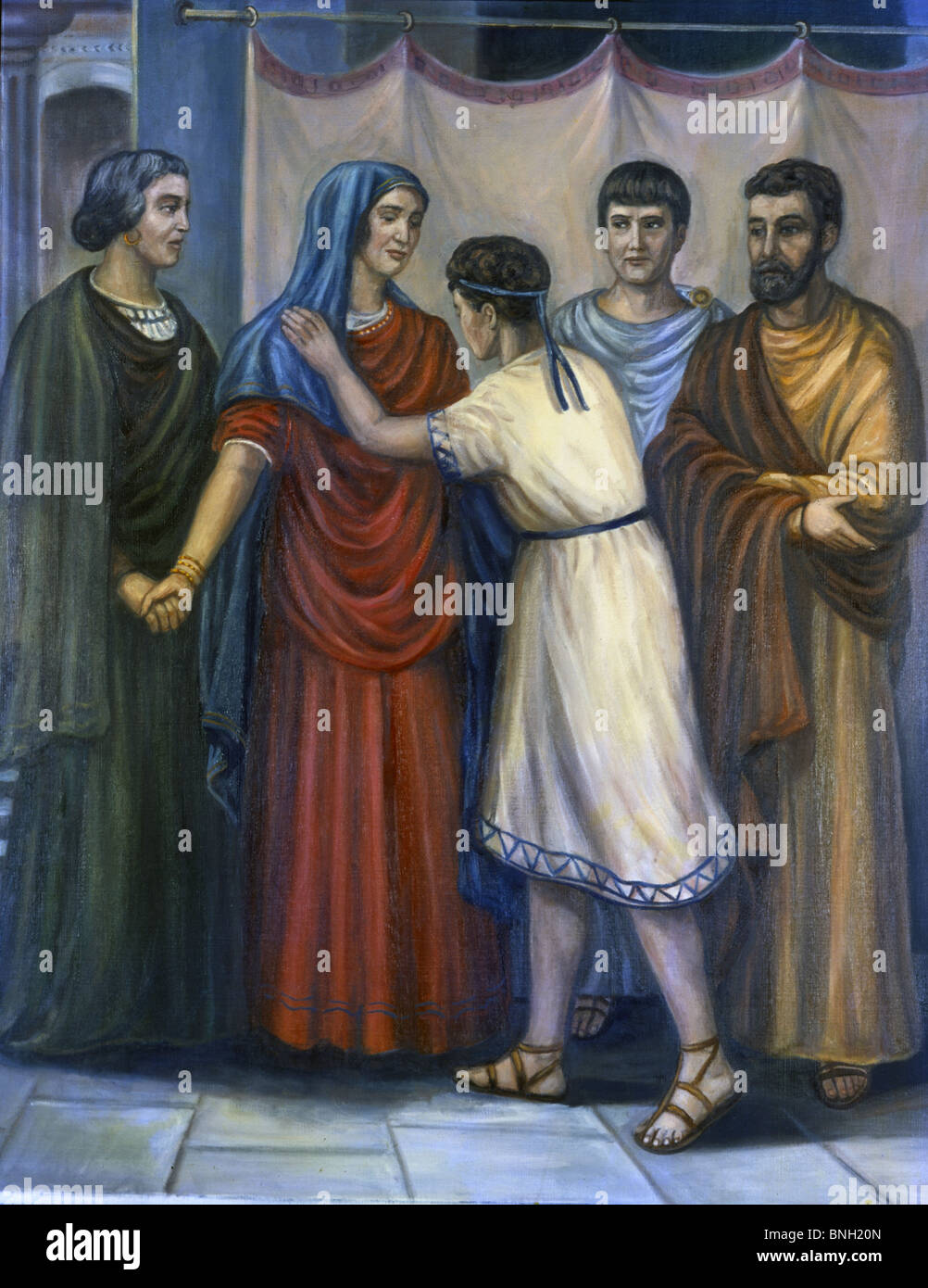 Timothy's Farewell from Eunice to go with Paul by Ludwig Haber, 19th ...