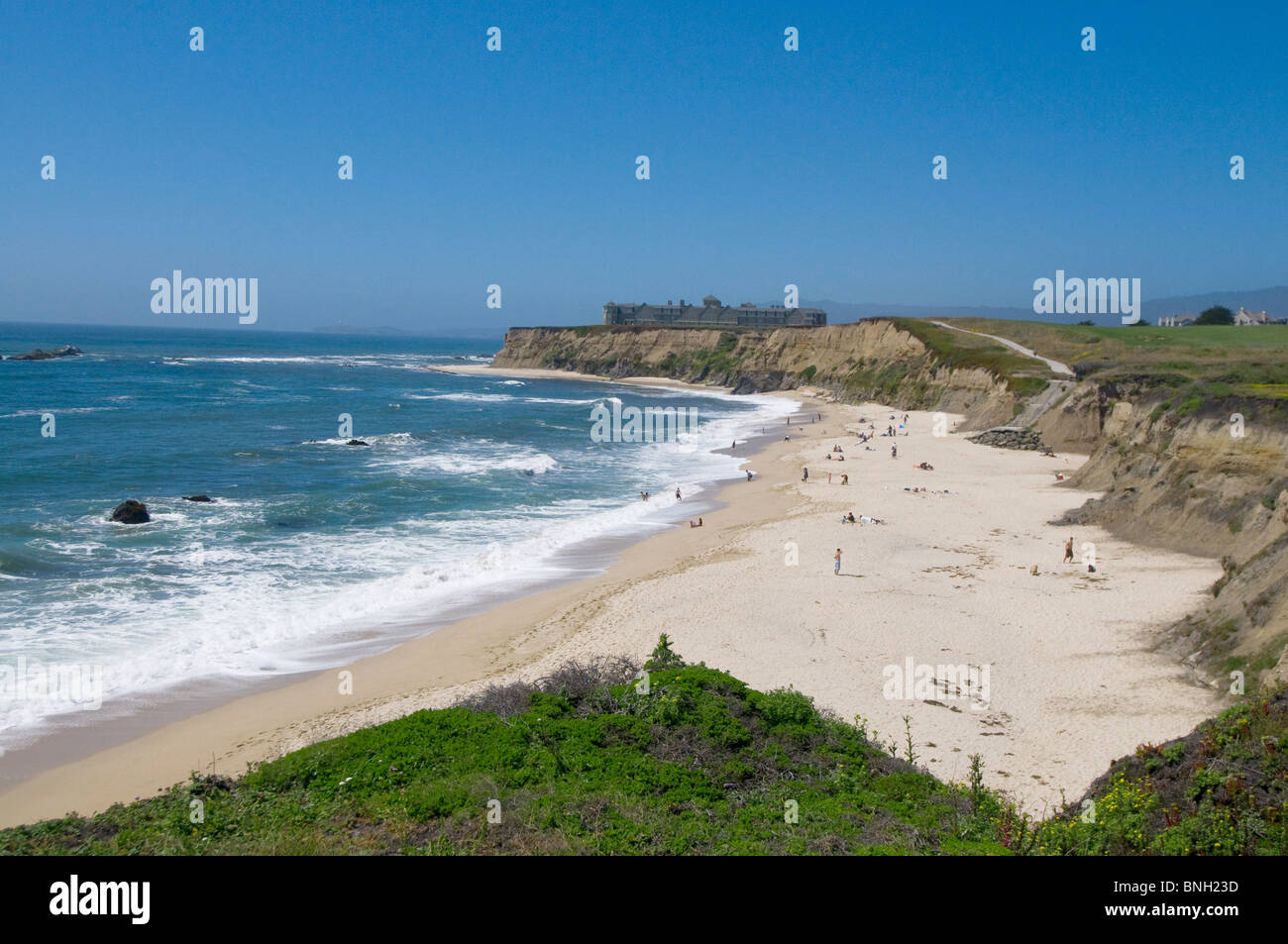 Ritz Carlton Half Moon Bay Ocean Golf course California Stock Photo - Alamy