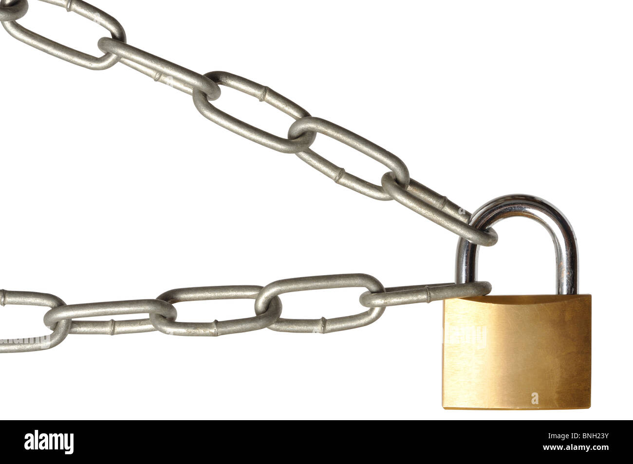 Padlock and Chain Stock Photo - Alamy