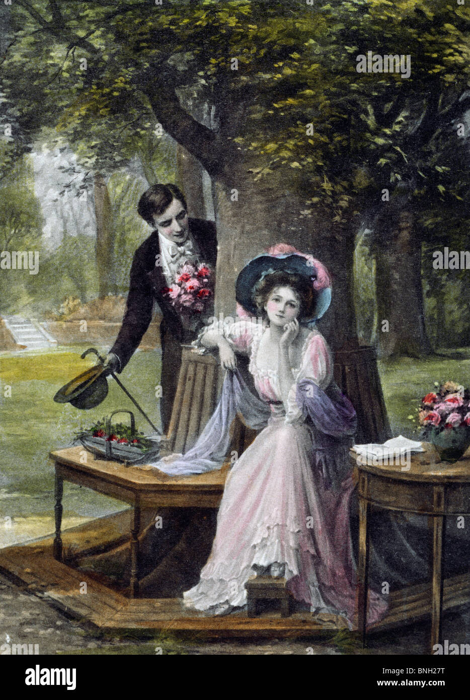 Postcard, Nostalgia Cards, 1900 Stock Photo - Alamy