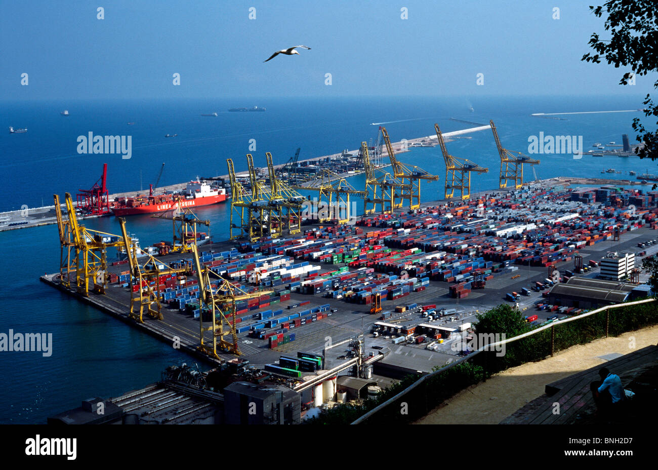 Port of Barcelona in Spain Stock Photo - Alamy