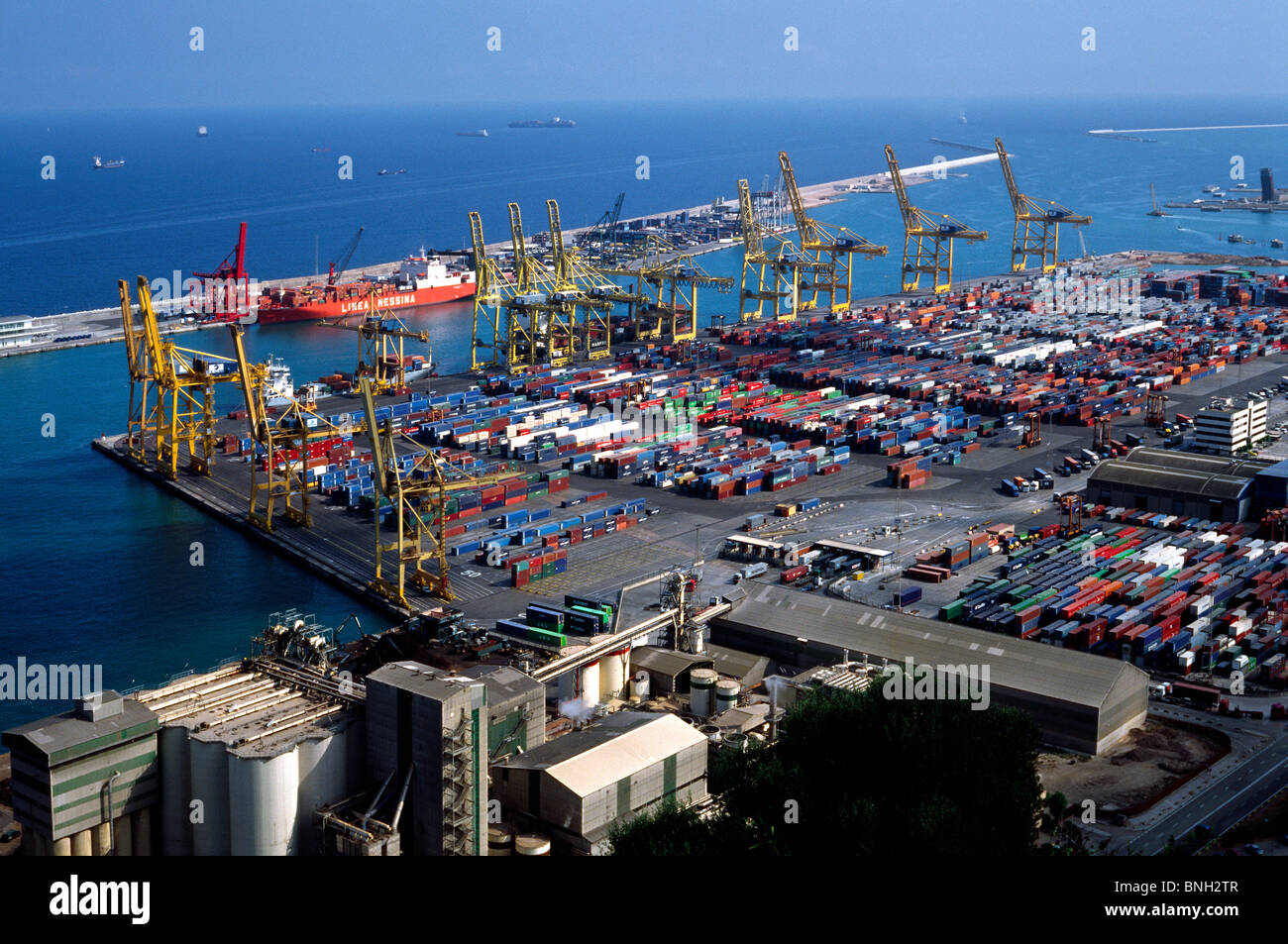 Port of Barcelona in Spain Stock Photo - Alamy