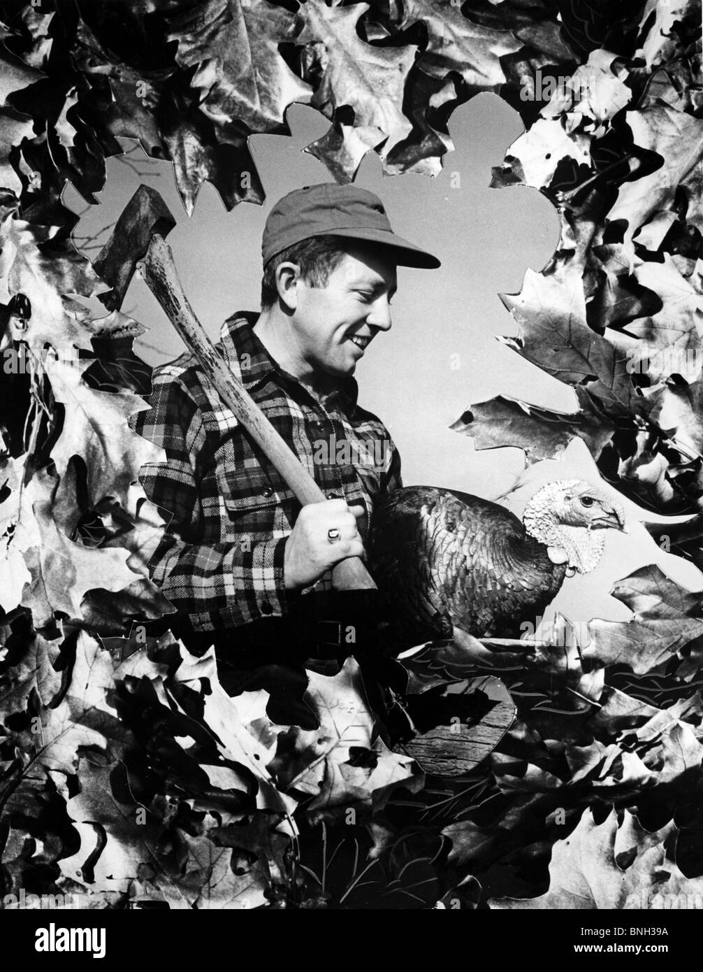 Turkey with axe Black and White Stock Photos & Images - Alamy