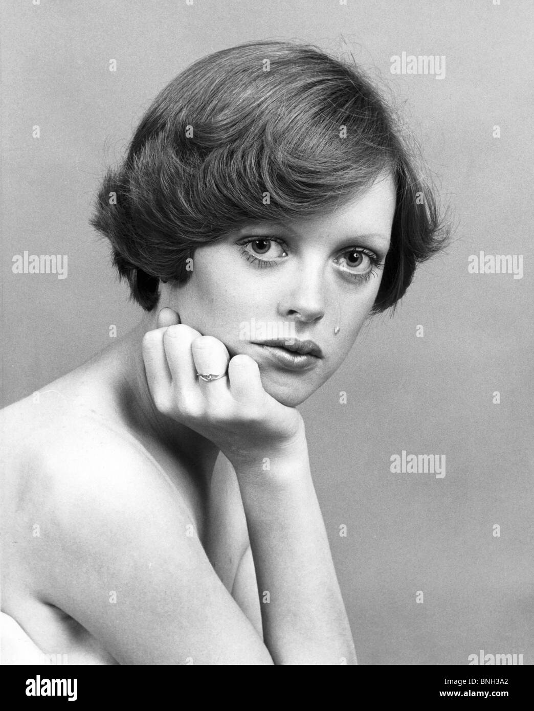 Crying woman sadness Black and White Stock Photos & Images - Alamy