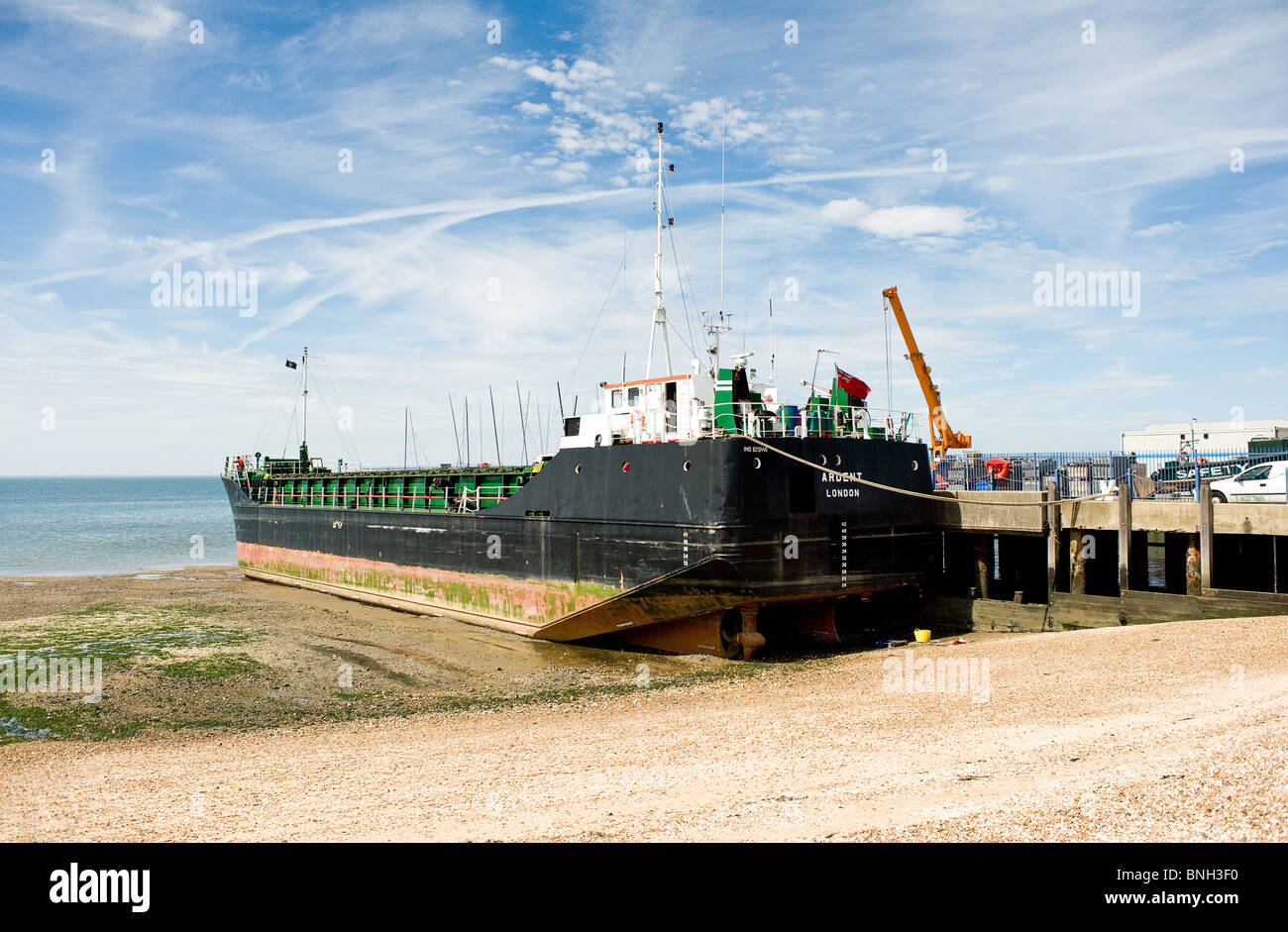 The cargo vessel Ardent docked at Whitstable in Kent. Photo by Gordon ...