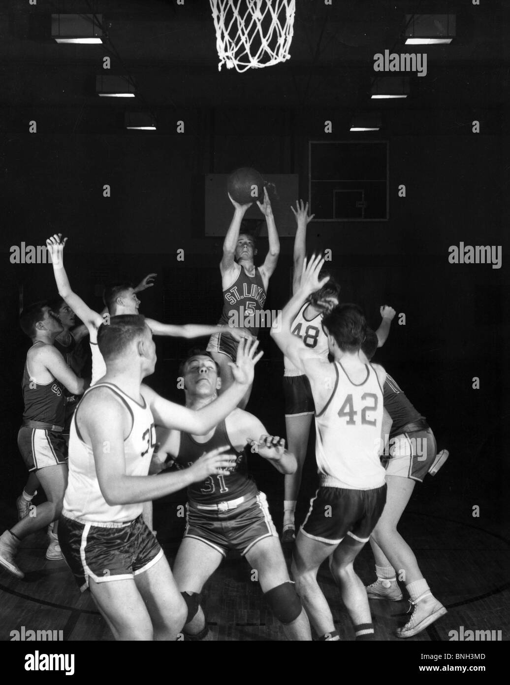 Full length players Black and White Stock Photos & Images - Alamy