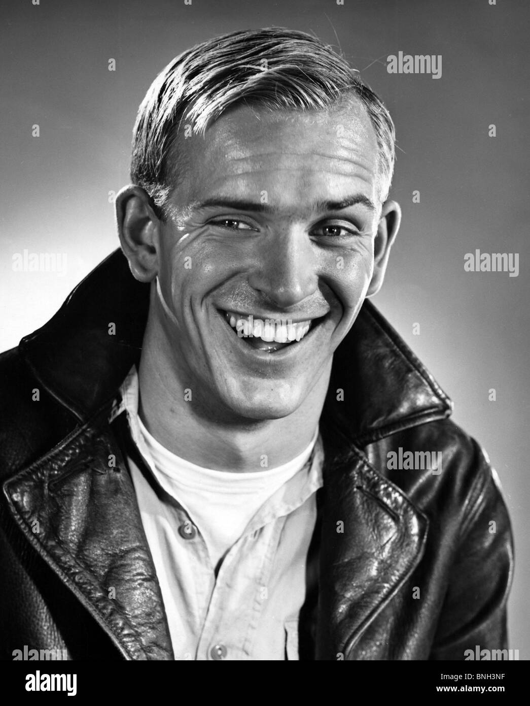 Cheerful young man Black and White Stock Photos & Images - Alamy