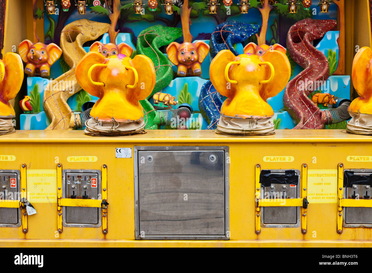 Elephant funfair game Stock Photo - Alamy