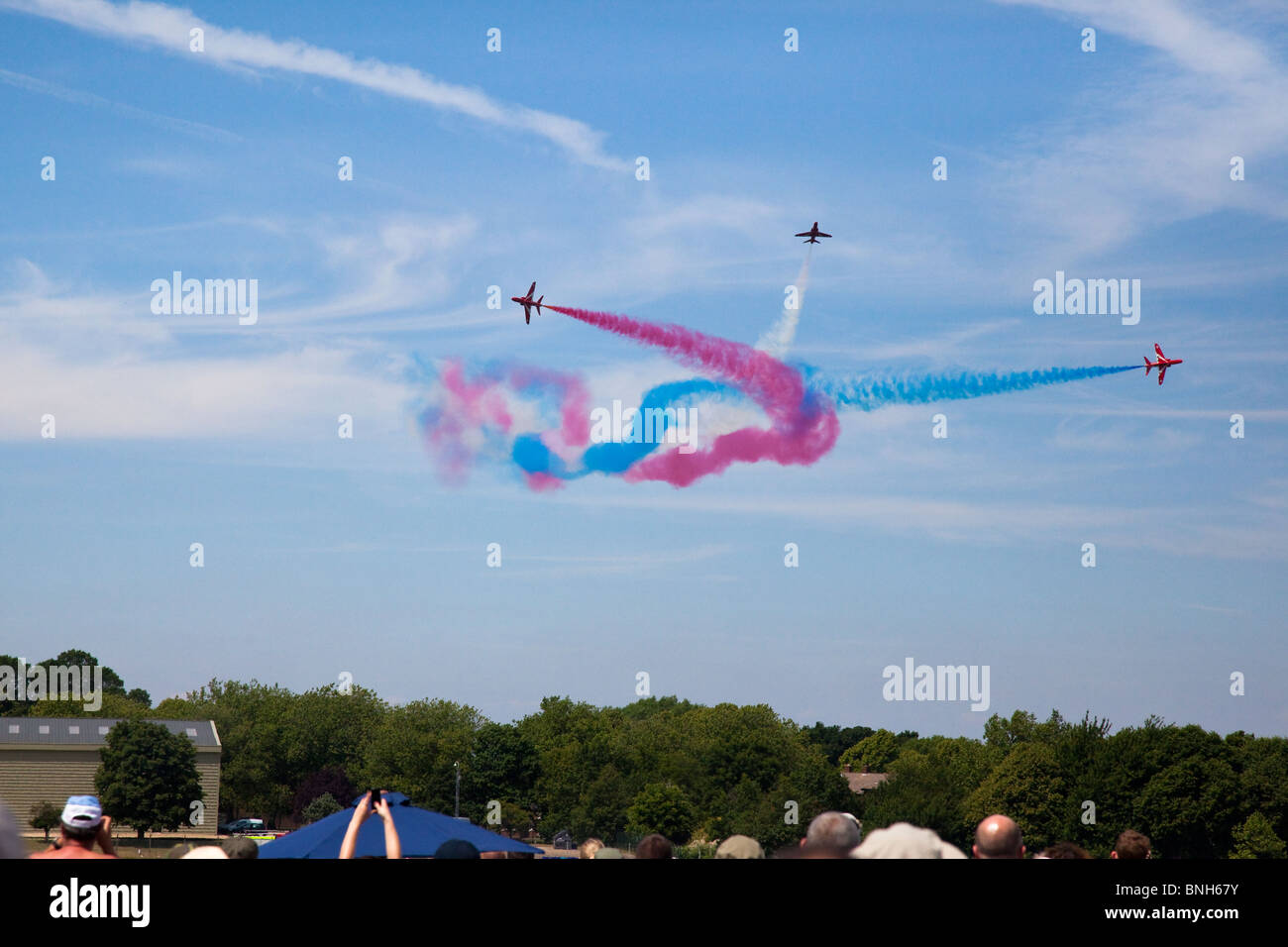 Red Arrows Air Show at Biggin Hill 2010 Stock Photo - Alamy