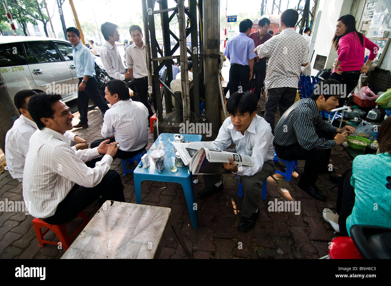 Daily morning scene in the streets of Saigon Stock Photo - Alamy