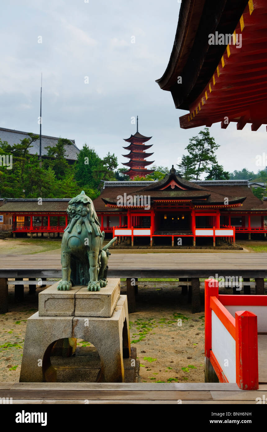 Itsukushima Shrine, Goju-no-to (Five-Storied Pagoda) and Senjokaku (One ...
