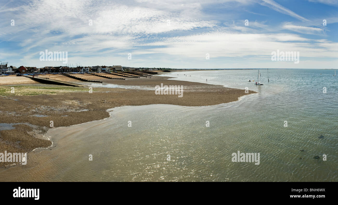 Whitstable Beach at low tide in Kent UK Stock Photo - Alamy