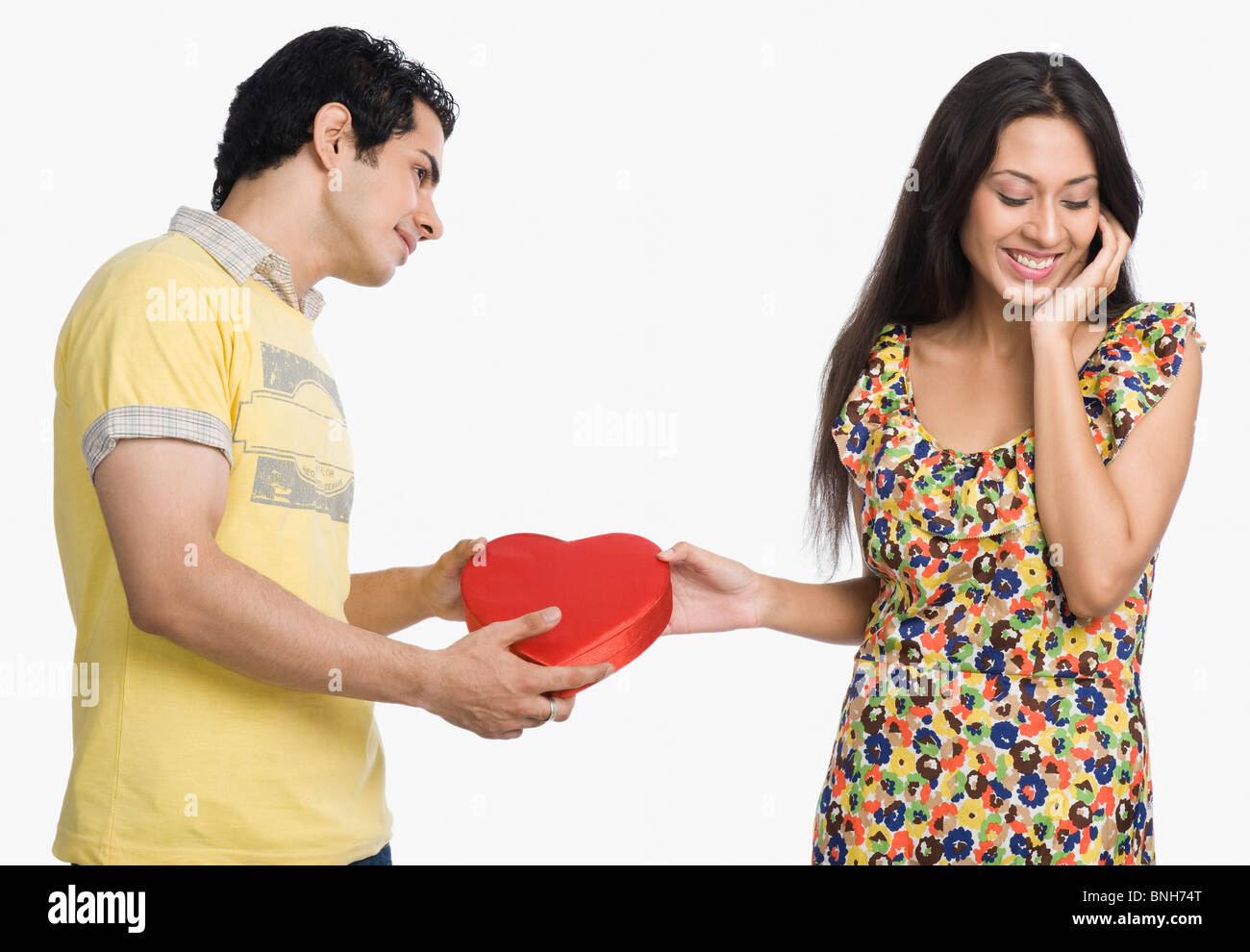 Smiling asian woman male Cut Out Stock Images & Pictures - Alamy