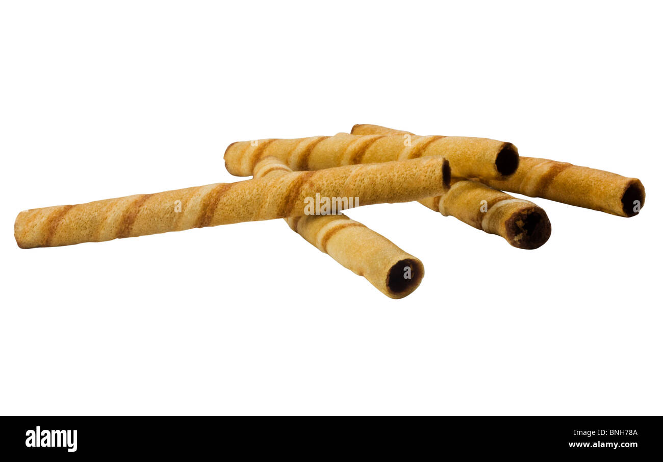 Close-up of chocolate wafer sticks Stock Photo - Alamy