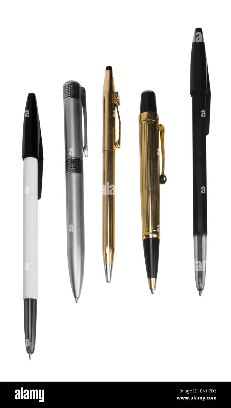 Pens in a row hi-res stock photography and images - Alamy