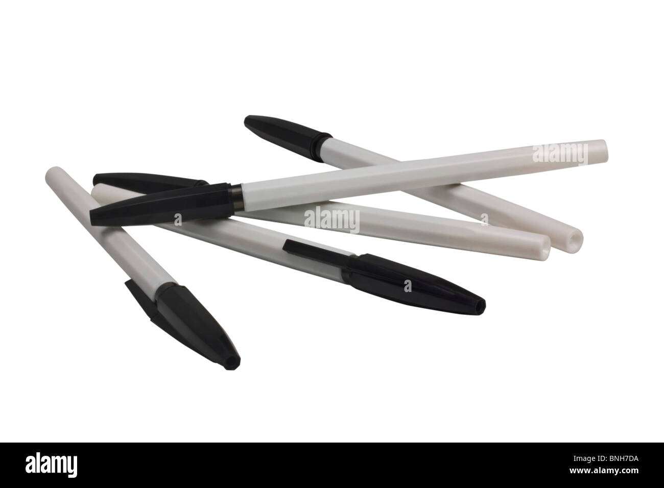 Close-up of ballpoint pens Stock Photo - Alamy