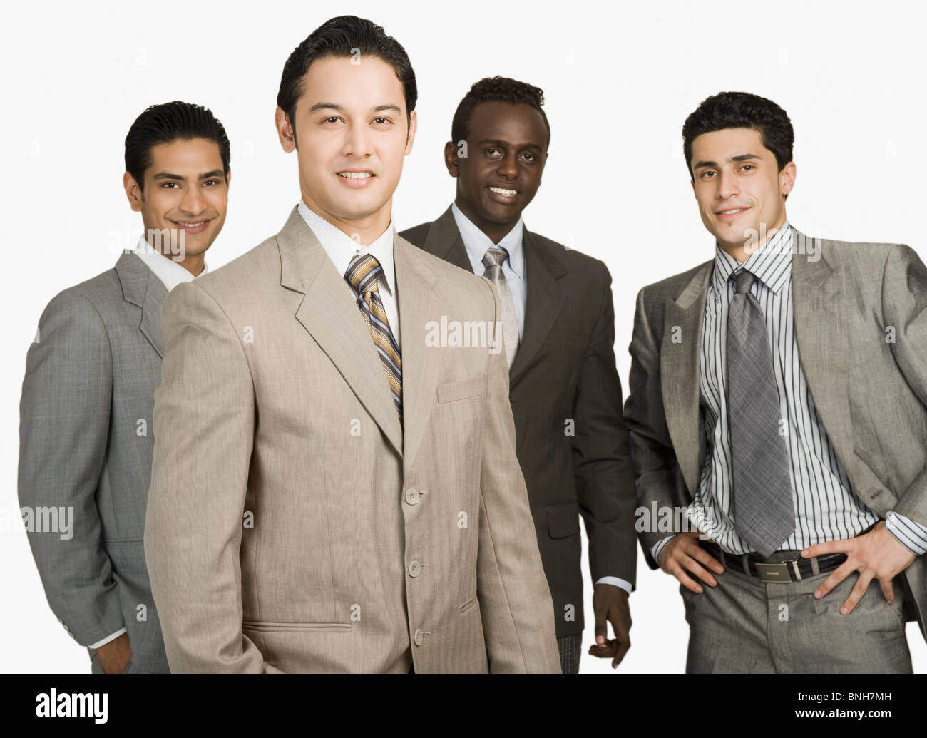 Businessman standing arms akimbo hi-res stock photography and images ...