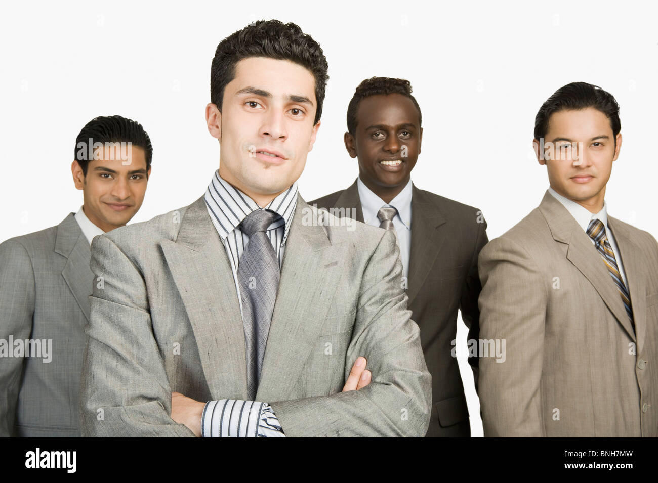 Group of men only standing Cut Out Stock Images & Pictures - Alamy