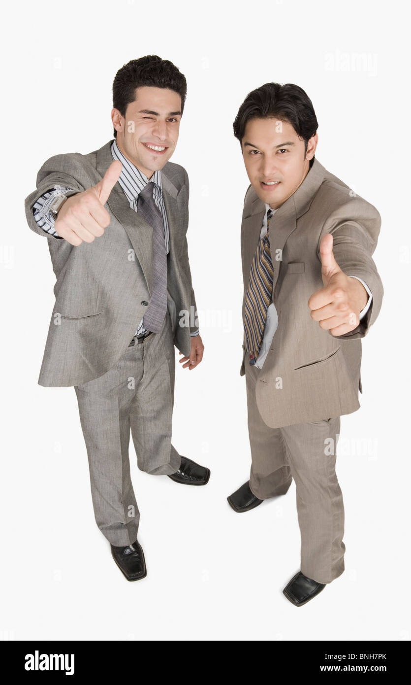 Male suit showing thumb Cut Out Stock Images & Pictures - Alamy
