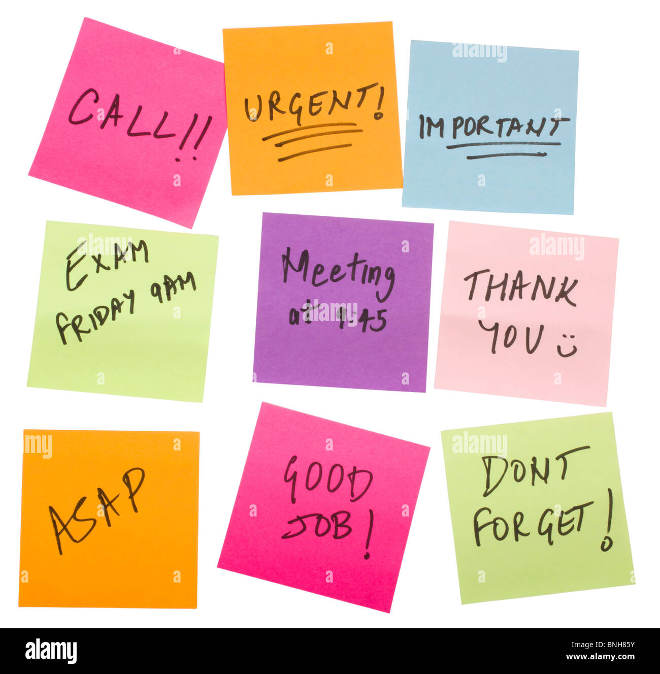 Mnemonic notes hi-res stock photography and images - Alamy