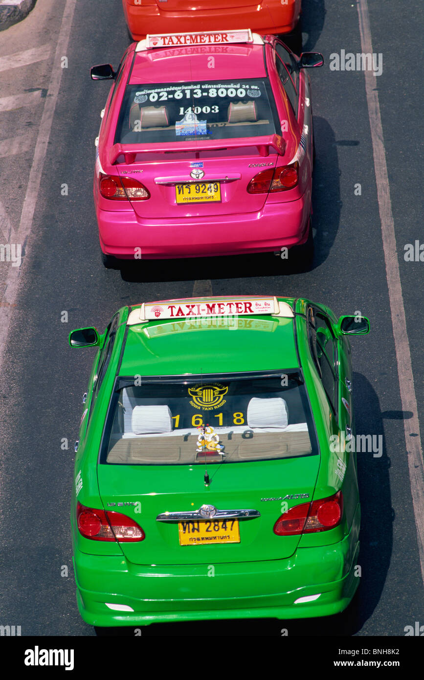 Asia Thailand Bangkok Taxi Taxis Cab Cabs Transport Public Transport ...