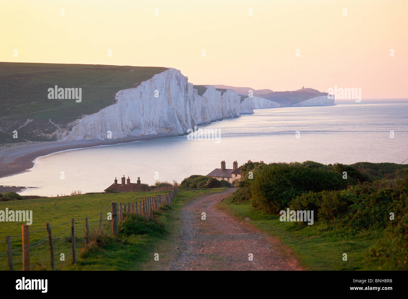UK United Kingdom Great Britain England Sussex Seven Sisters Coast ...
