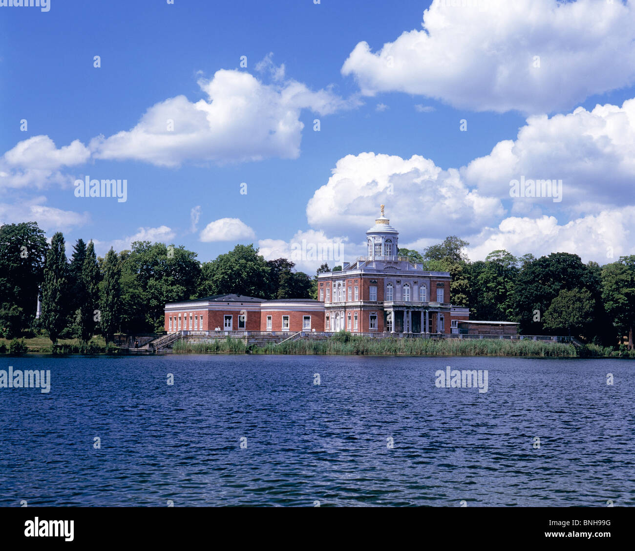 Germany Potsdam Havel Brandenburg Heiliger See marble palace classicism ...