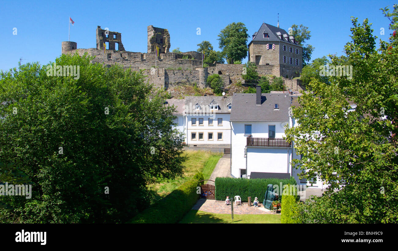 Germany Kastellaun Hunsrück Rhineland-Palatinate castle medieval ...