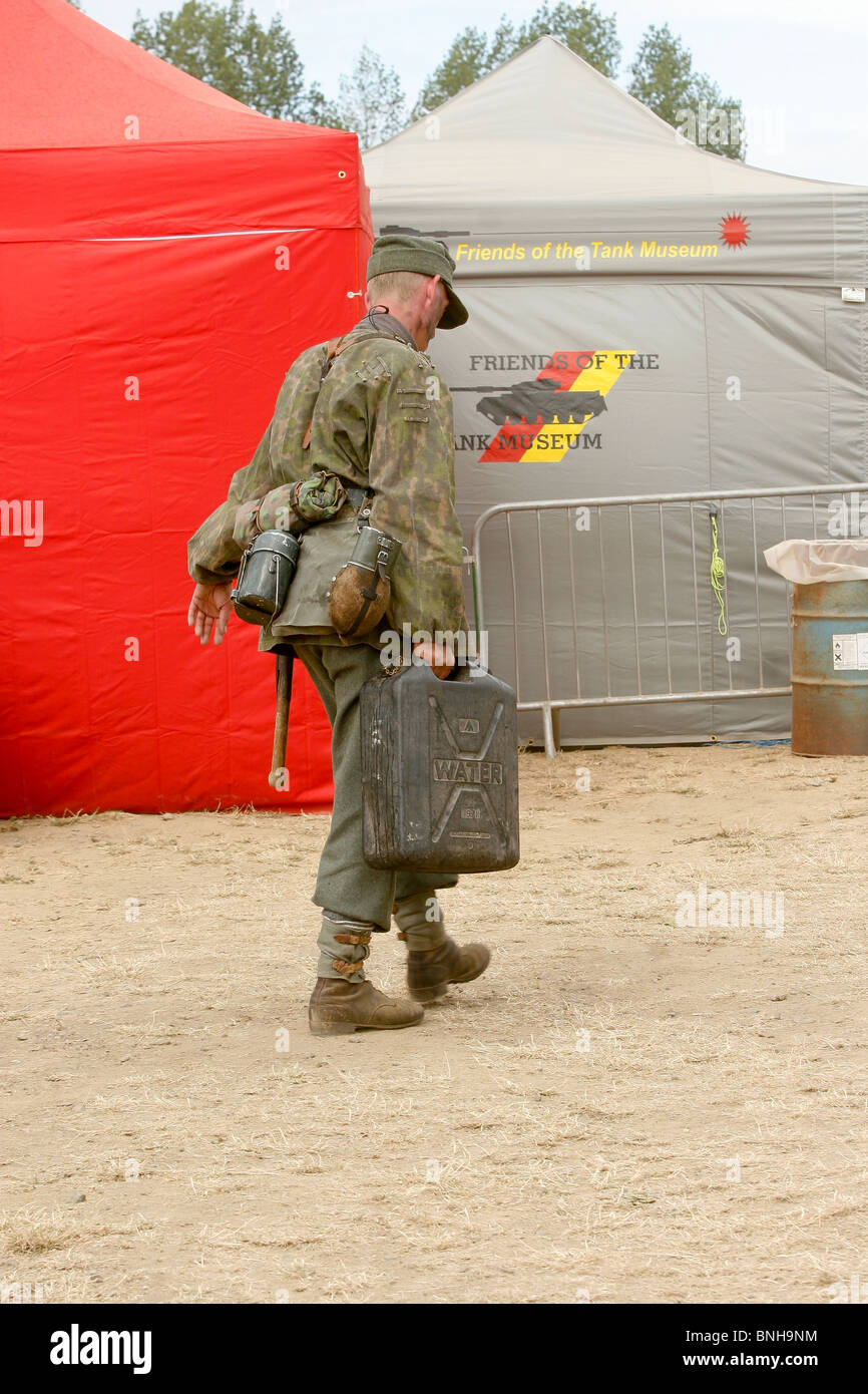 German soldier carrying jerrycan Stock Photo - Alamy