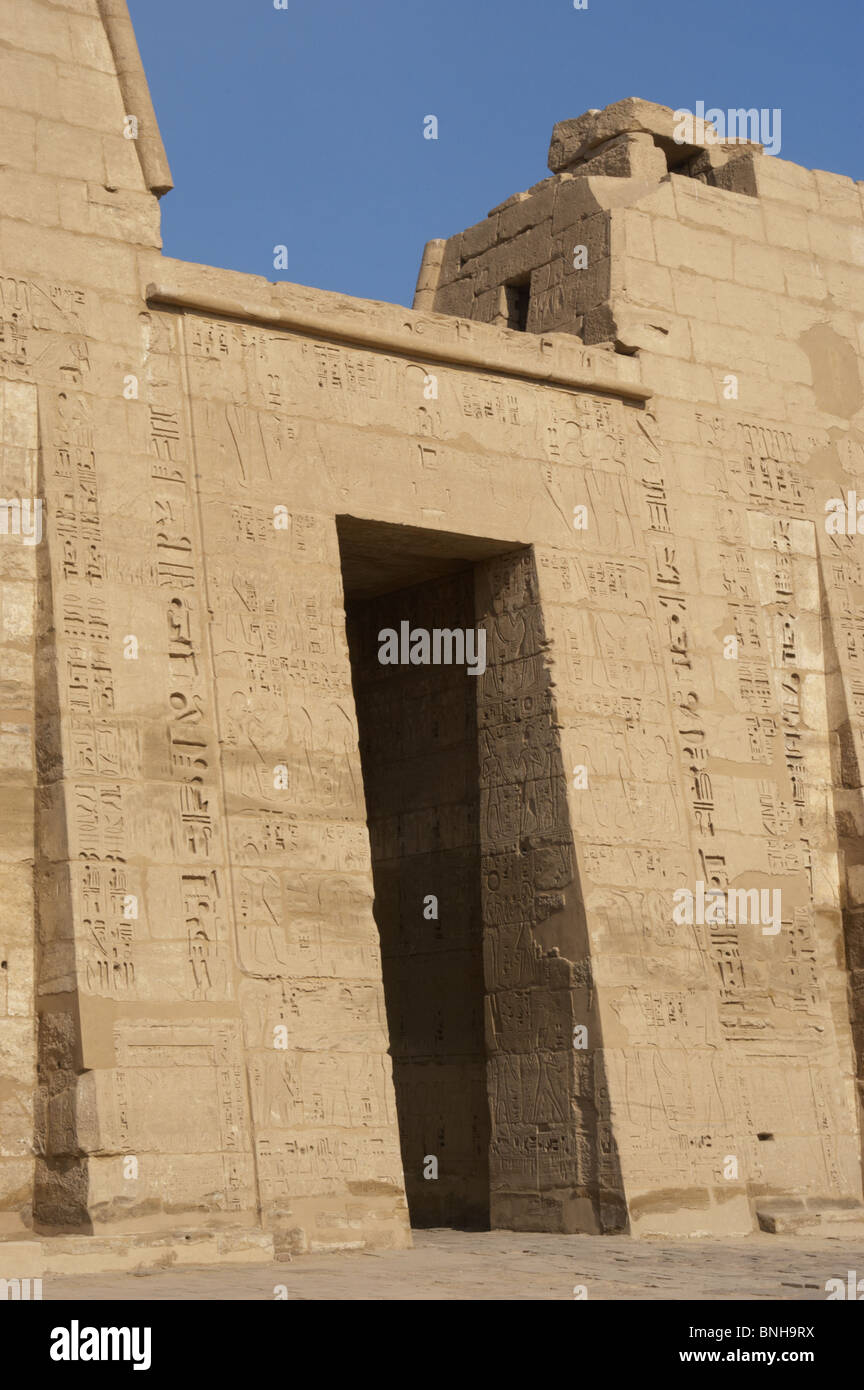 Temple of Ramses III. Entrance. New Kingdom. (1550-1069 b.C). Twentieth ...