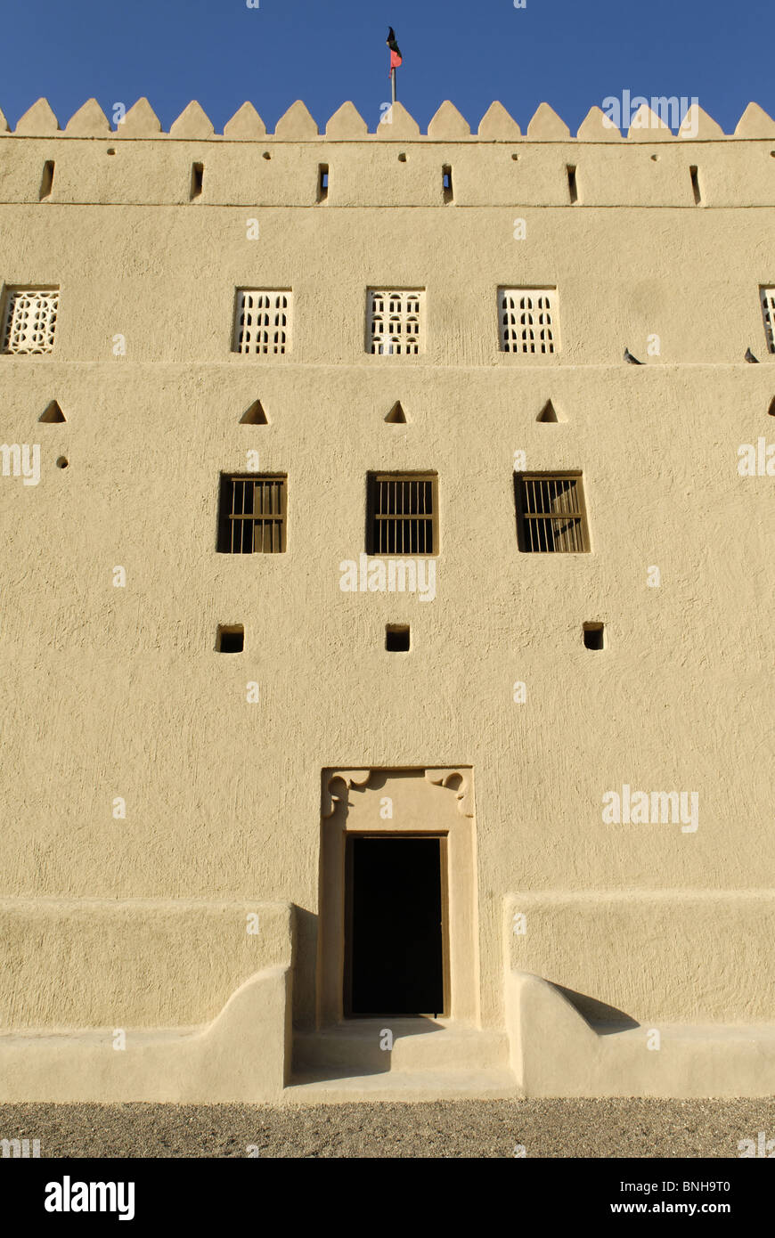 Murabbaa fort Al Ain Abu Dhabi old Old Town Arabia Arabic building blue ...