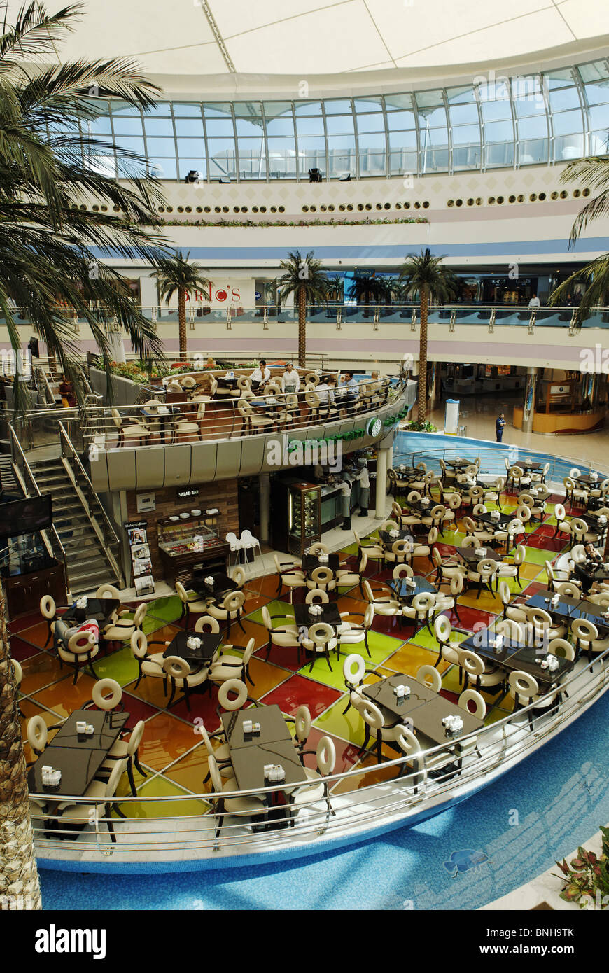 Shopping centre Marina Mall Abu Dhabi Arabia Arabic building cafe catering trade restaurant inn ...