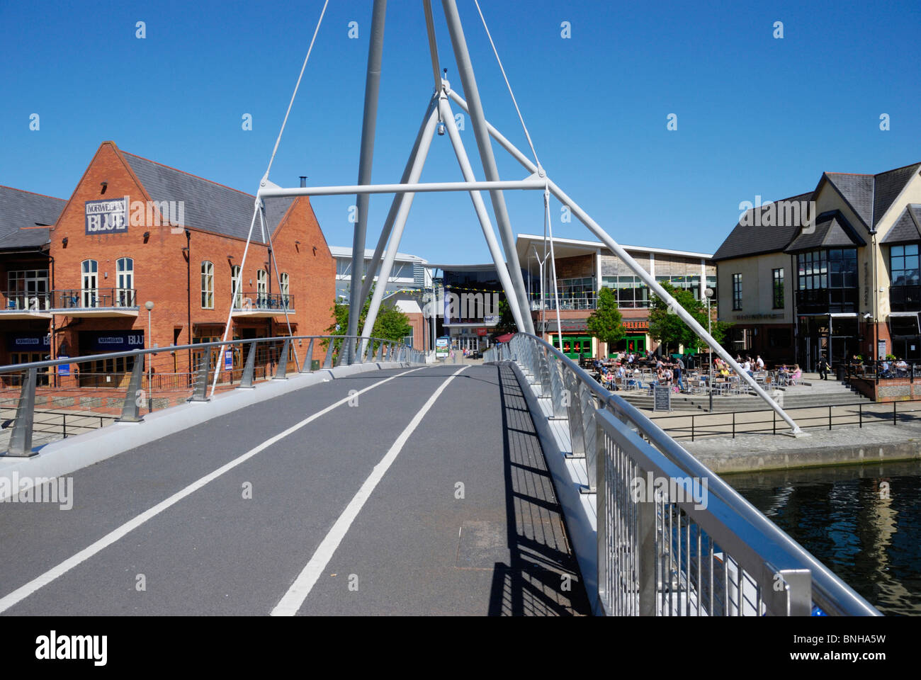 Footbridge norwich riverside hi-res stock photography and images - Alamy