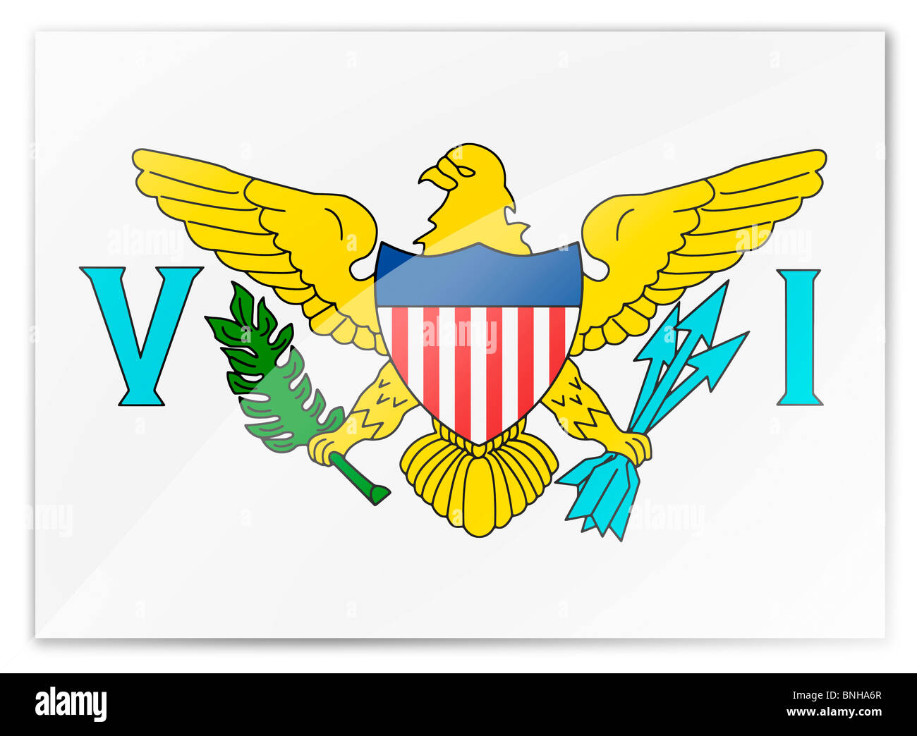 Virgin Islands flag Stock Photo - Alamy
