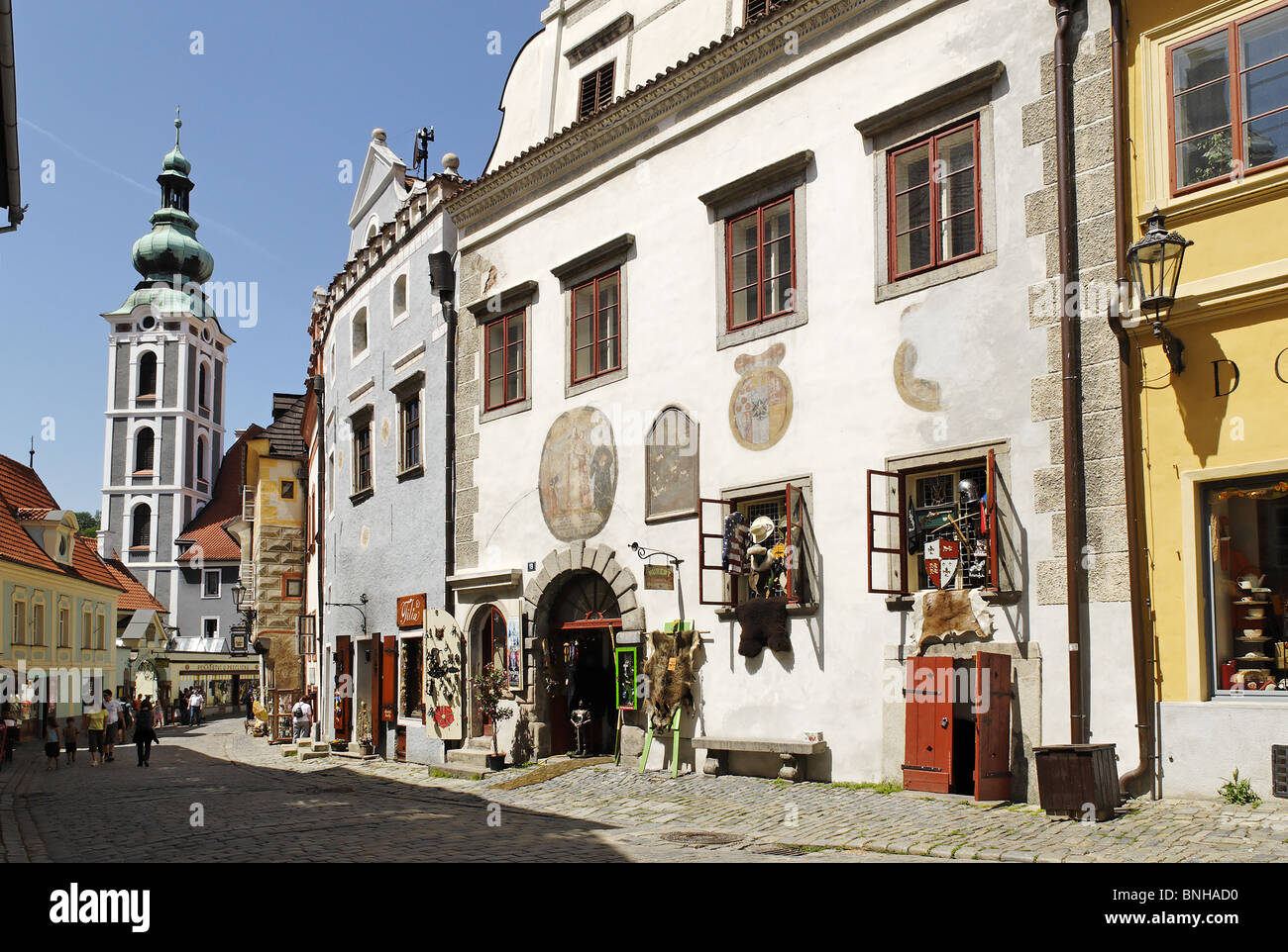 historical Old Town Cesky Krumlov Krummau Bohemia Czechia Czech Republic Europe old architecture ...