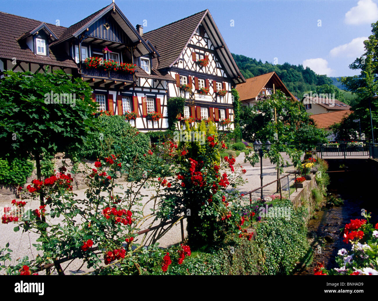 Restaurant "Rebstock" in Waldulm Stock Photo - Alamy