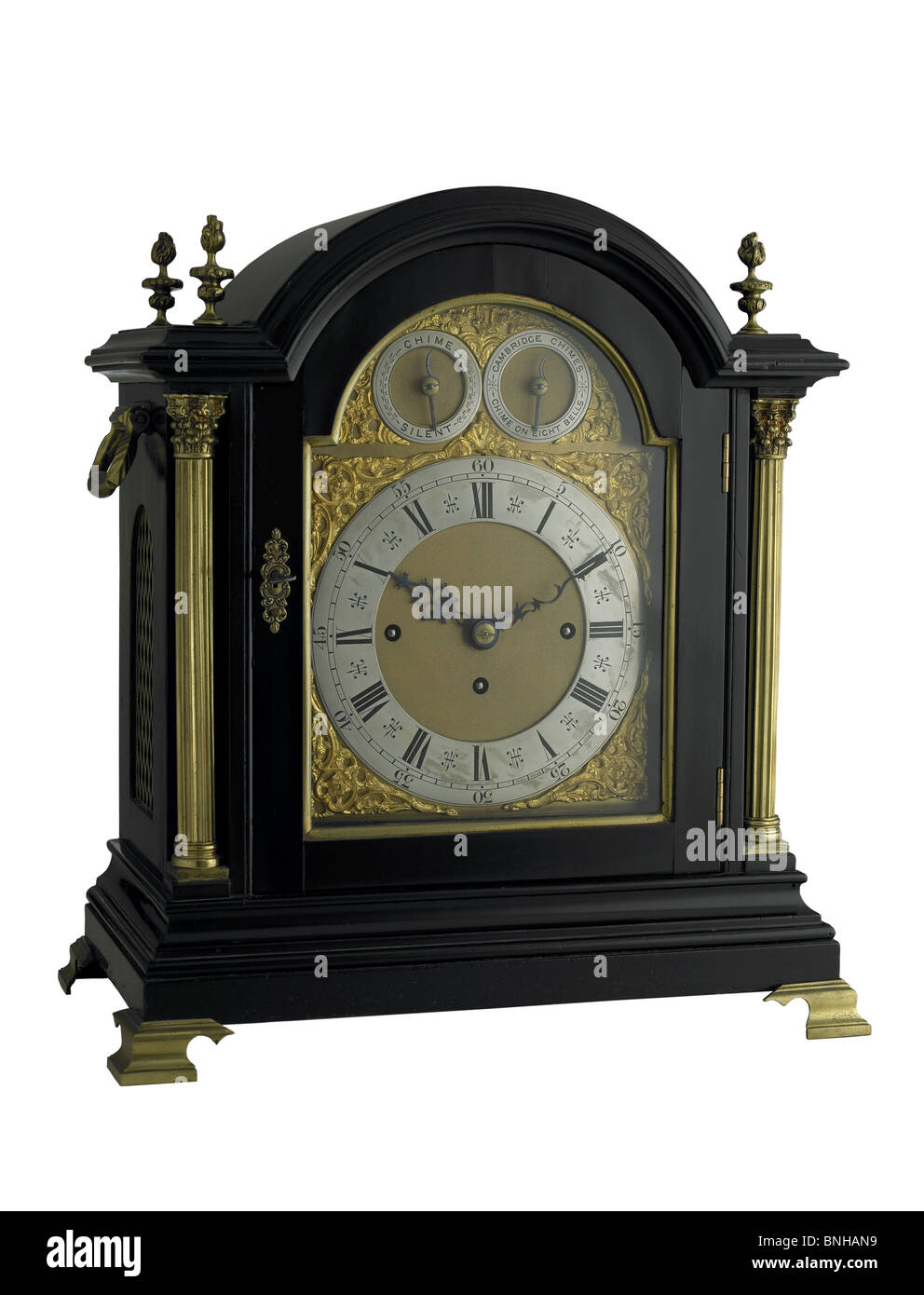 English bracket clock Stock Photo - Alamy