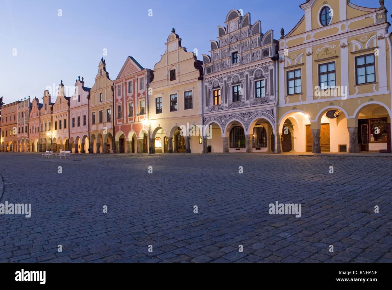 historical Old Town Telc Unesco world cultural heritage south Moravia ...