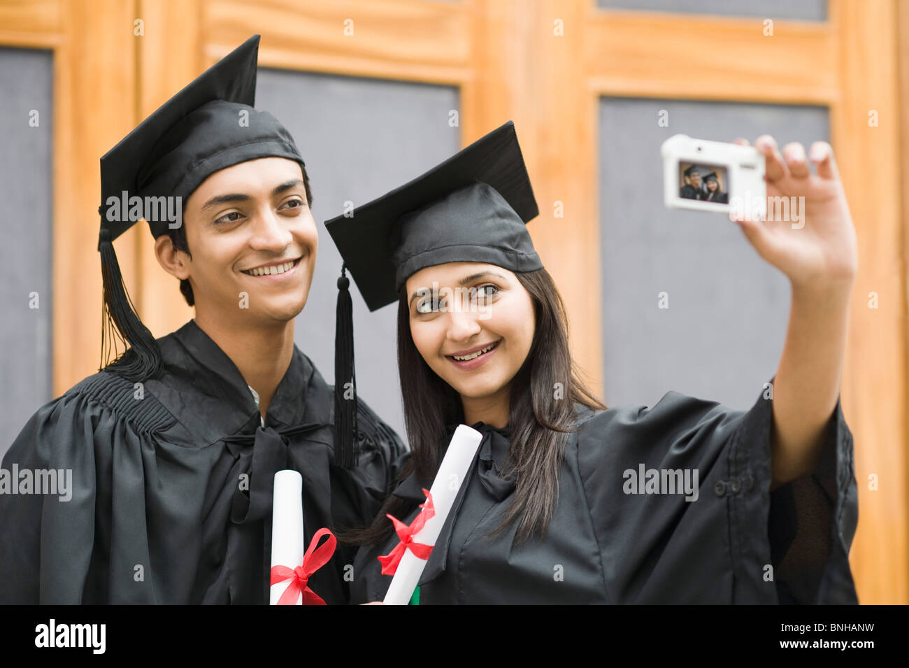 Graduation celebration outdoors two hi-res stock photography and images ...