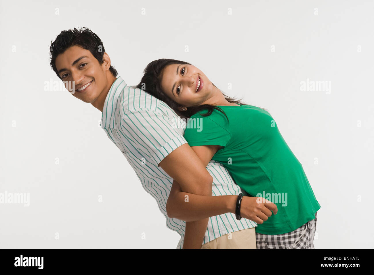 Back view standing woman pulling hi-res stock photography and images ...