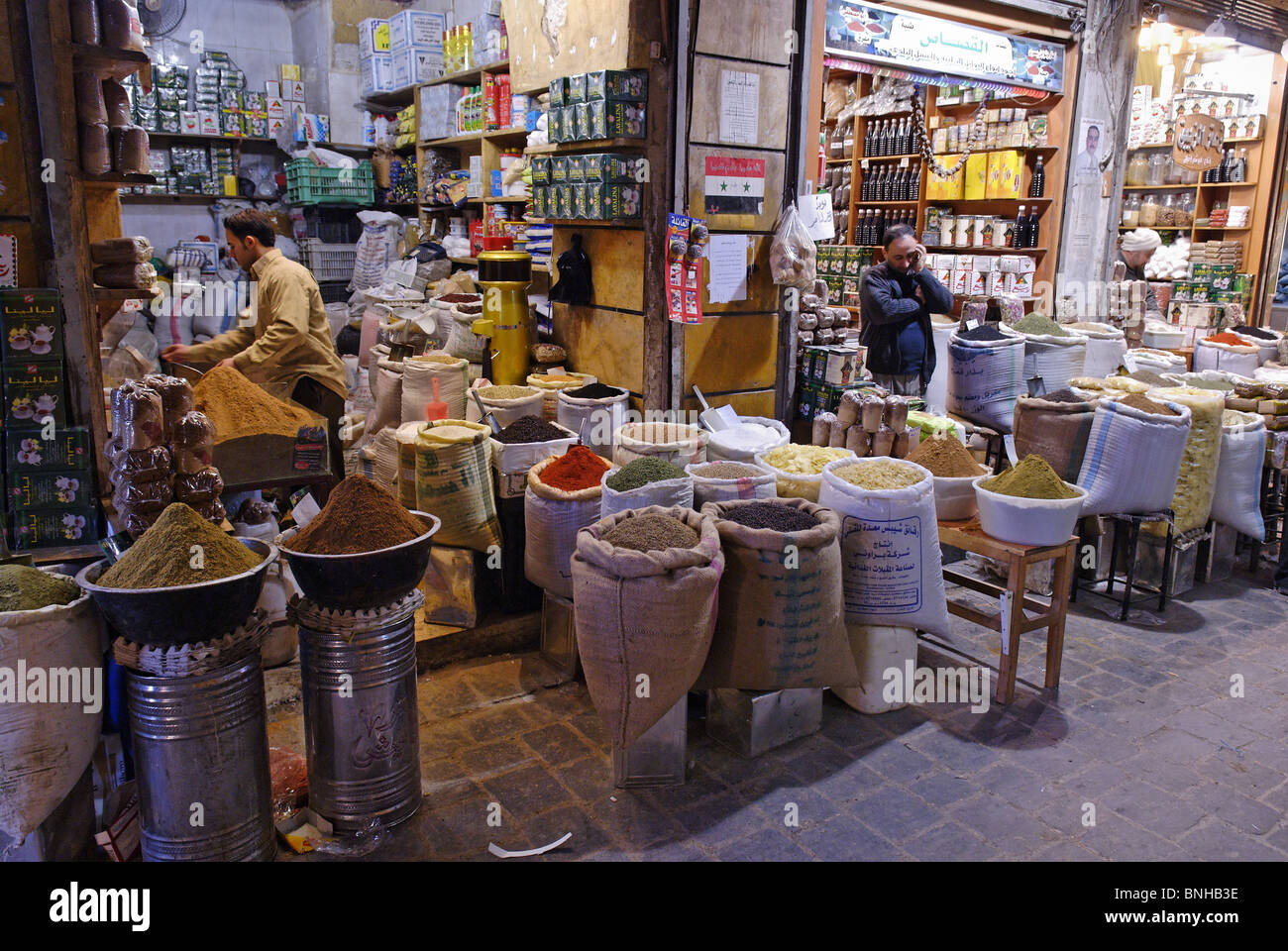Aleppo Syria Suk bazaar old Town Arabs Arabia Arabian building service ...