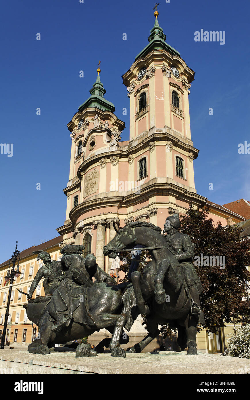 baroque minorite church town place Eger Erlau Hungary Europe old Old ...