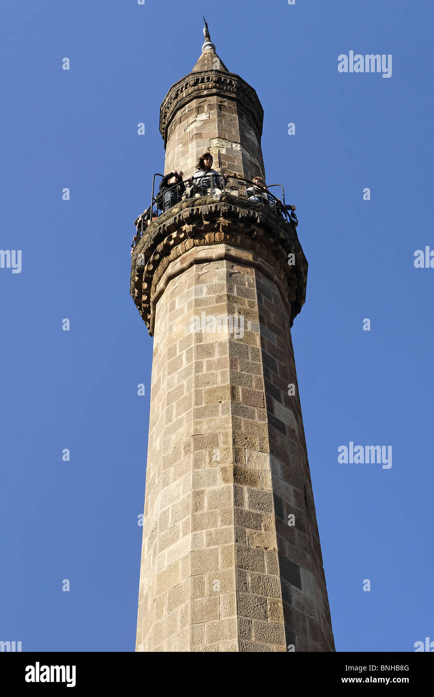 in Turkish Islamic minaret historical Old Town Eger Erlau Hungary ...