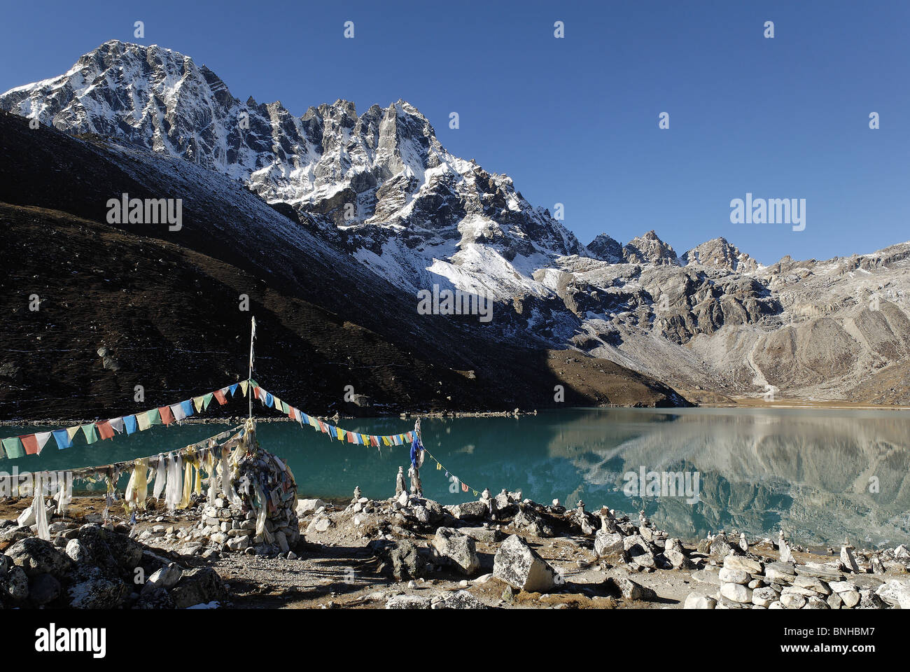 holy lake Dudh Pokhari Gokyo Pharilapche Sagarmatha national park ...